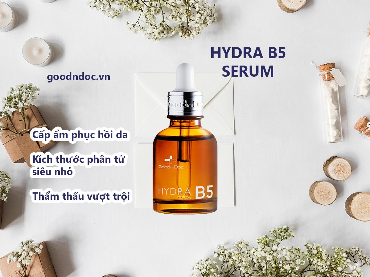 Serum dưỡng mờ thâm GoodnDoc Hydra B5 Serum